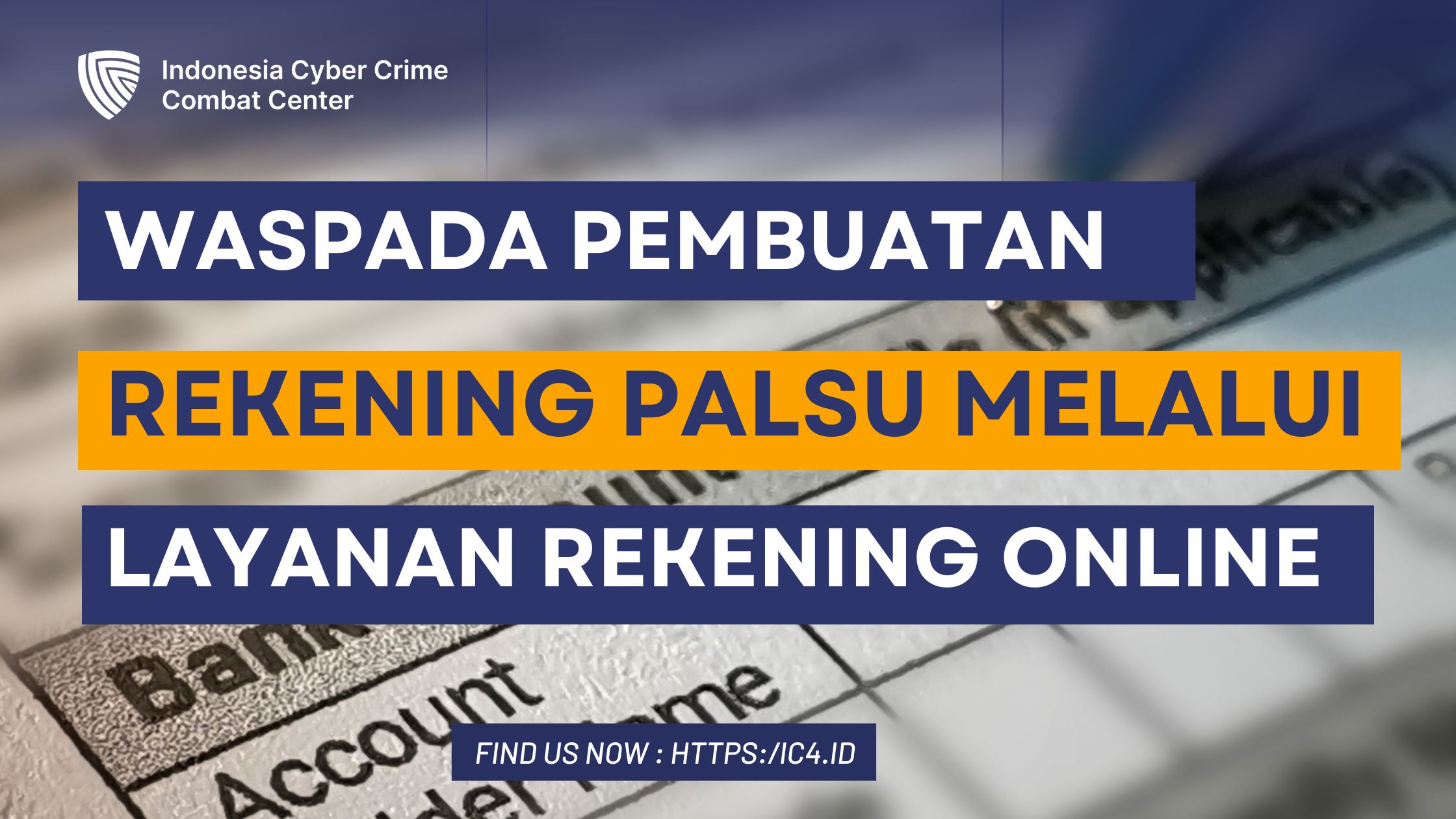Waspada Pembuatan Rekening Palsu Melalui Layanan Rekening Online ...